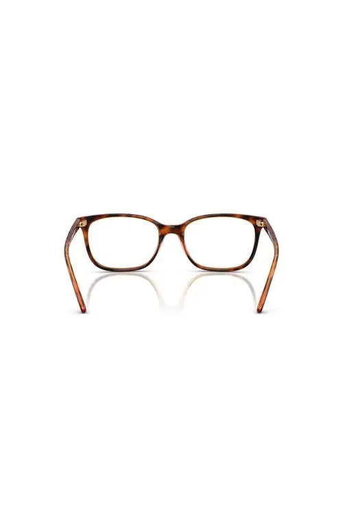 VOGUE EYEWEAR 53mm Rectangle Optical Glasses - Brown