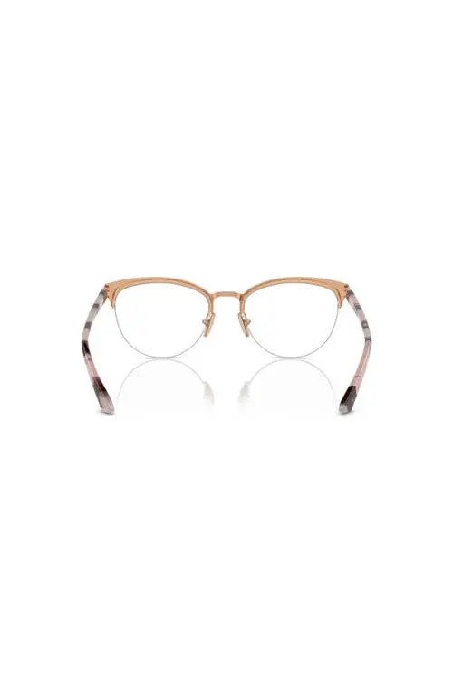 VOGUE EYEWEAR 53mm Oval Optical Glasses - Red