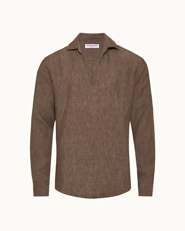 Orlebar Brown Relaxed Linen Overhead Shirt