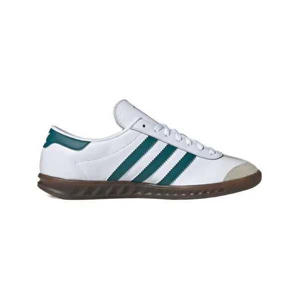 Adidas Hamburg Low Top Sneakers - Cloud White/legacy Teal/gum
