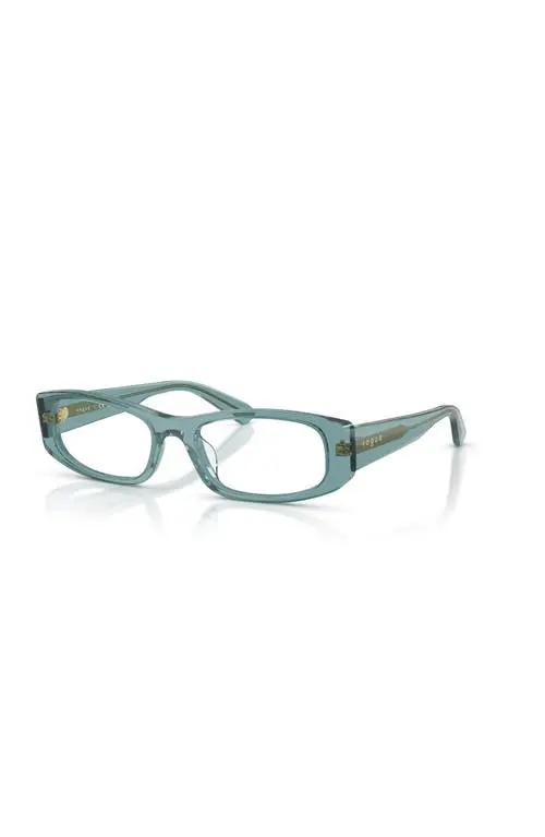 VOGUE EYEWEAR 51mm Rectangle Optical Glasses - Blue