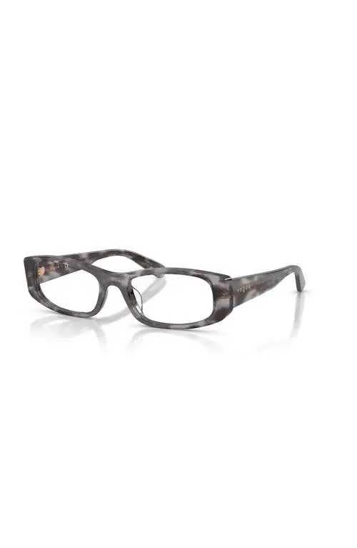 VOGUE EYEWEAR 51mm Rectangle Optical Glasses - Tortoise