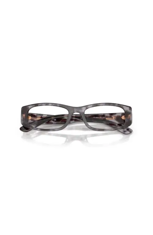VOGUE EYEWEAR 51mm Rectangle Optical Glasses - Tortoise