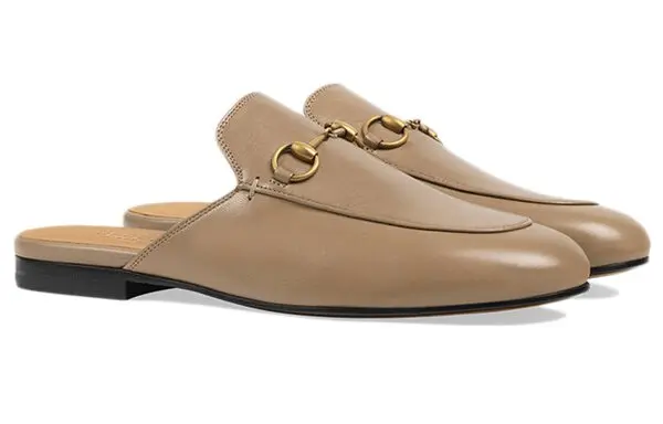 Gucci Princetown Leather Slipper 'brown Leather