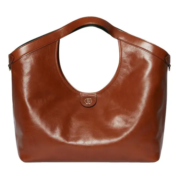 Gucci Giglio Large Tote Bag - Dark Brown