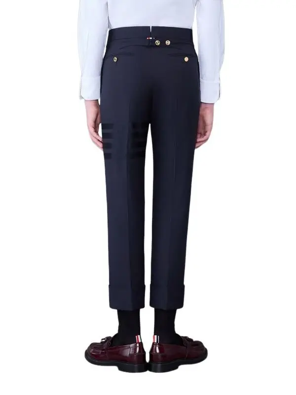 Thom Browne Tailored Trousers With Backstrap Detail