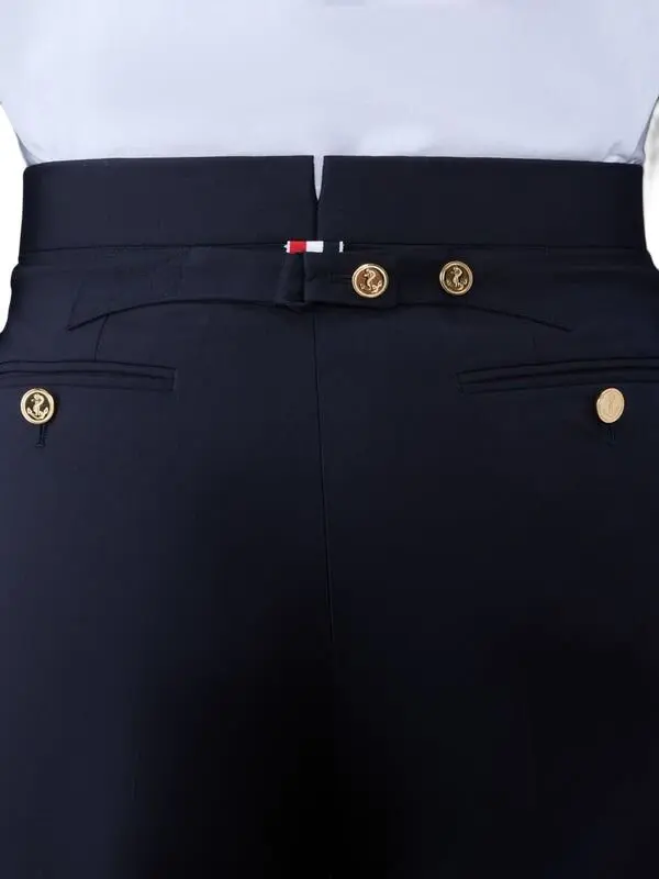 Thom Browne Tailored Trousers With Backstrap Detail