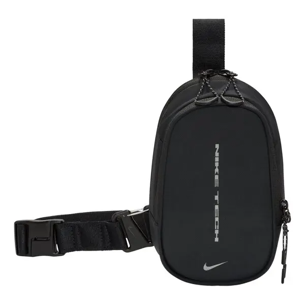 Nike Commute 1l Tech Crossbody Bag - Black/black/reflect Silver