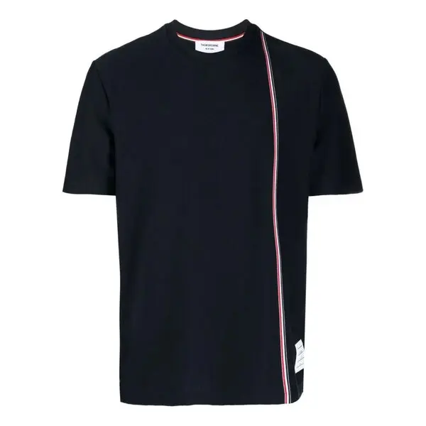 Thom Browne Short Sleeve T-shirt - Navy
