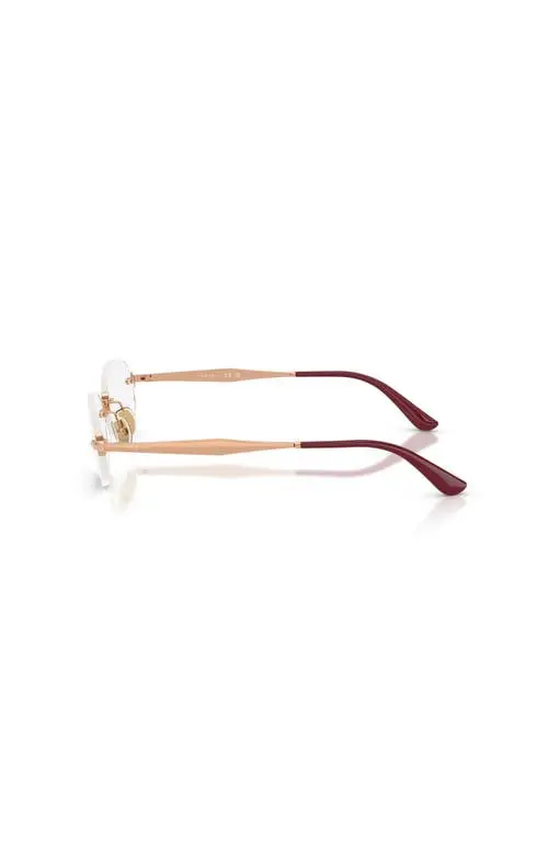 VOGUE EYEWEAR 53mm Oval Optical Glasses - Pink