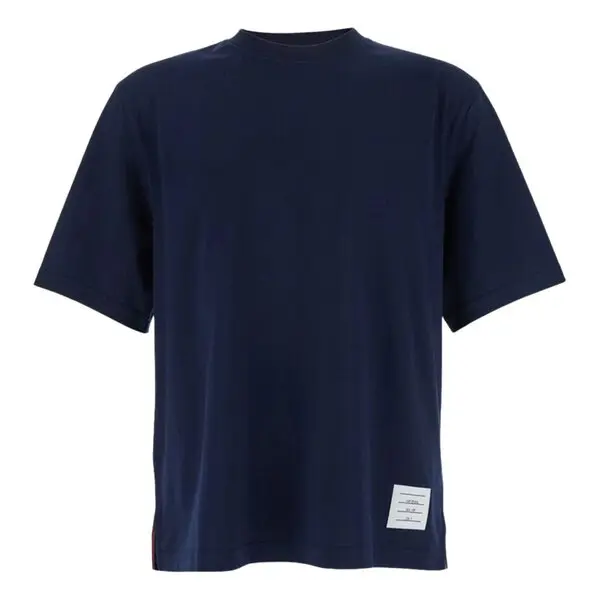 Thom Browne Short Sleeve T-shirt - Navy