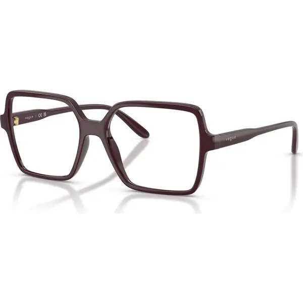 VOGUE EYEWEAR 49mm Square Optical Glasses - Red