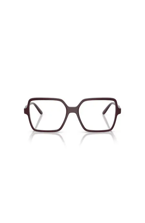 VOGUE EYEWEAR 49mm Square Optical Glasses - Red