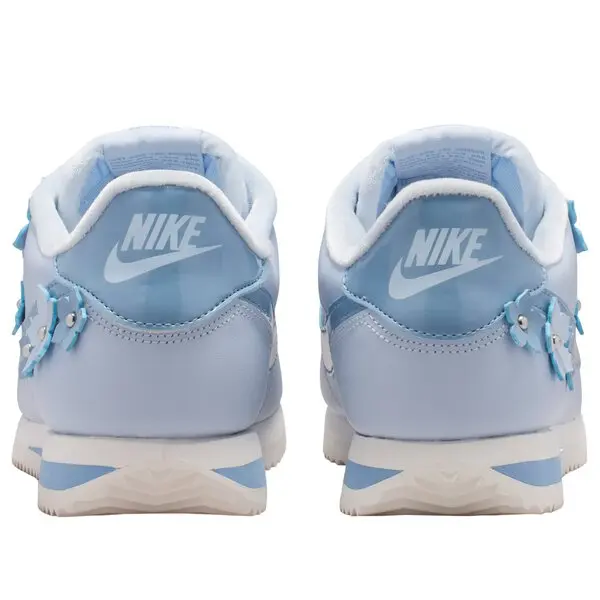Nike Cortez Leather "florette" Sneakers - Hydrogen Blue/sail/work Blue