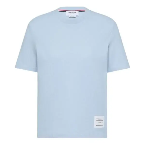 Thom Browne Short Sleeve T-shirt - Sky Blue