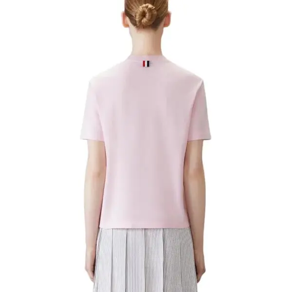 Thom Browne Short Sleeve T-shirt - Pink