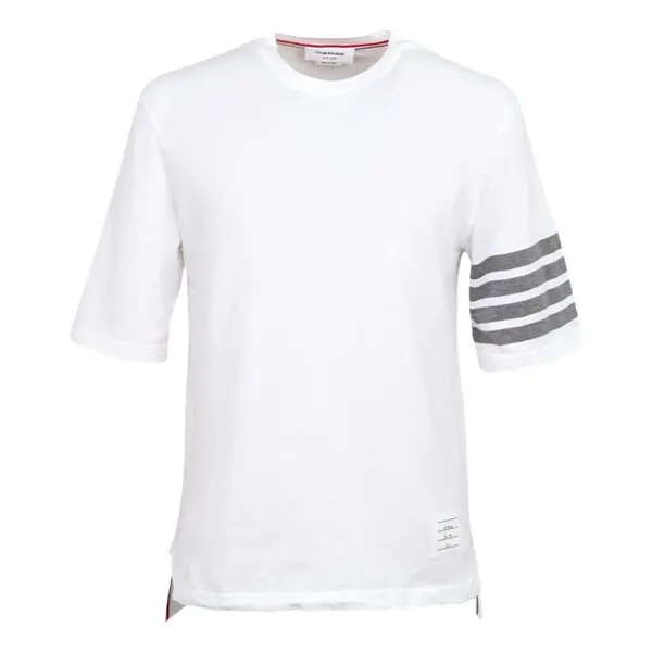Thom Browne Short Sleeve T-shirt - White