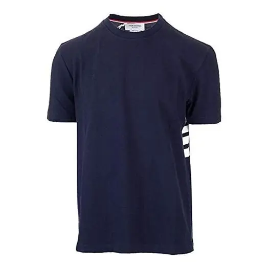 Thom Browne Short Sleeve T-shirt - Navy