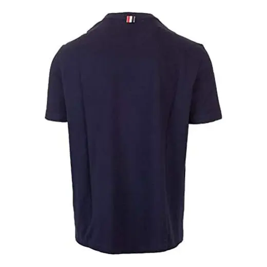 Thom Browne Short Sleeve T-shirt - Navy