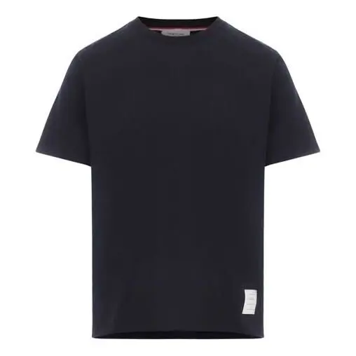 Thom Browne Short Sleeve T-shirt - Navy