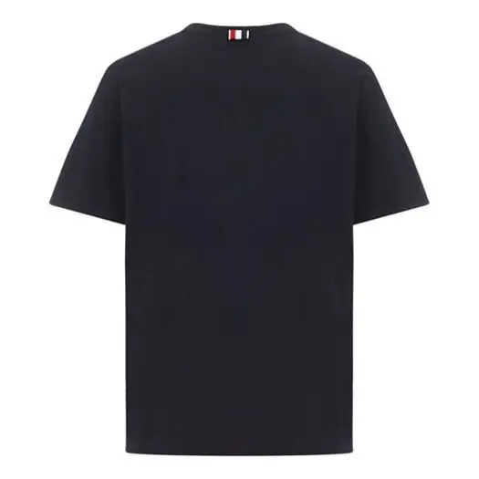 Thom Browne Short Sleeve T-shirt - Navy