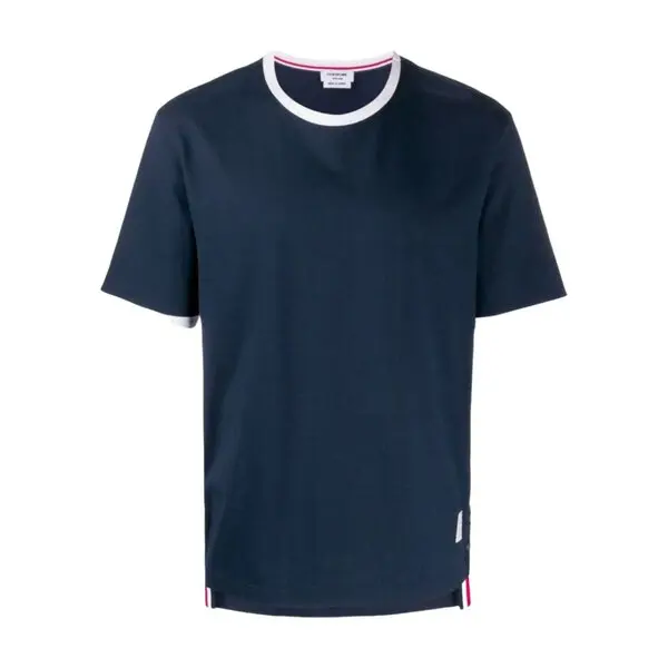 Thom Browne Short Sleeve T-shirt - Navy