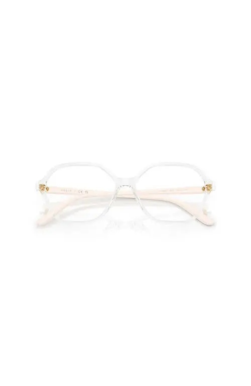 VOGUE EYEWEAR 53mm Irregular Optical Glasses - Transparent