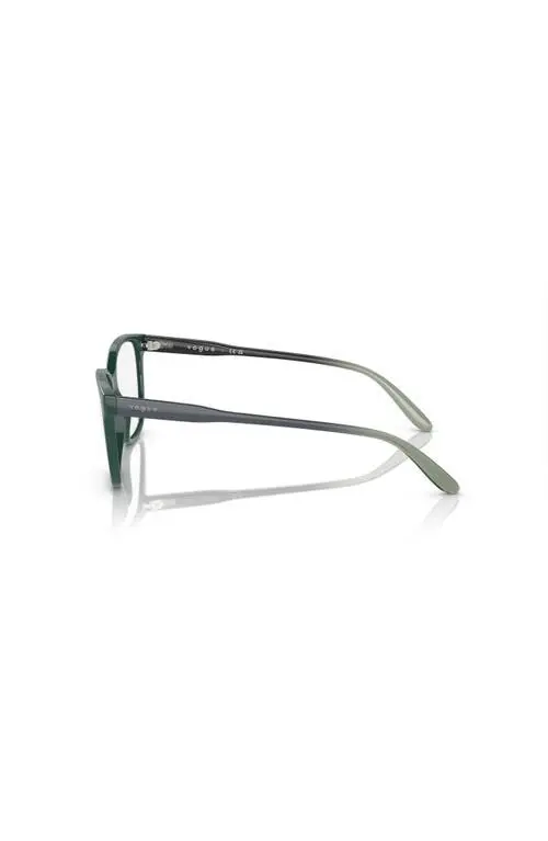 VOGUE EYEWEAR 51mm Rectangle Optical Glasses - Green