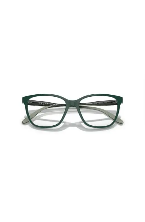 VOGUE EYEWEAR 51mm Rectangle Optical Glasses - Green