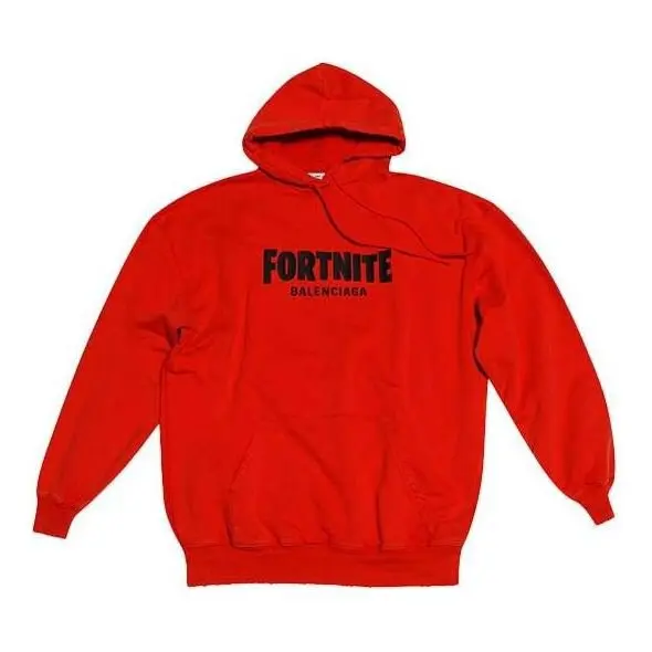 Balenciaga X Fortnite Hoodie Medium Fit - Red