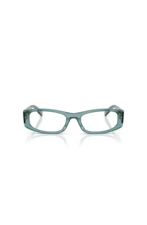 VOGUE EYEWEAR 53mm Rectangle Optical Glasses - Blue