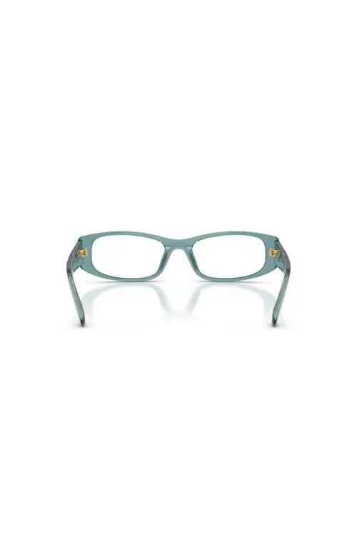 VOGUE EYEWEAR 53mm Rectangle Optical Glasses - Blue