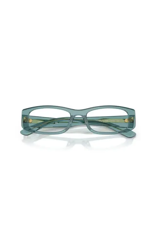 VOGUE EYEWEAR 53mm Rectangle Optical Glasses - Blue