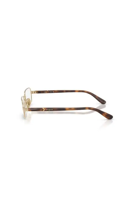 VOGUE EYEWEAR 51mm Irregular Optical Glasses - Gold