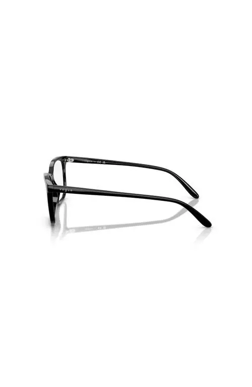 VOGUE EYEWEAR 51mm Rectangle Optical Glasses - Black