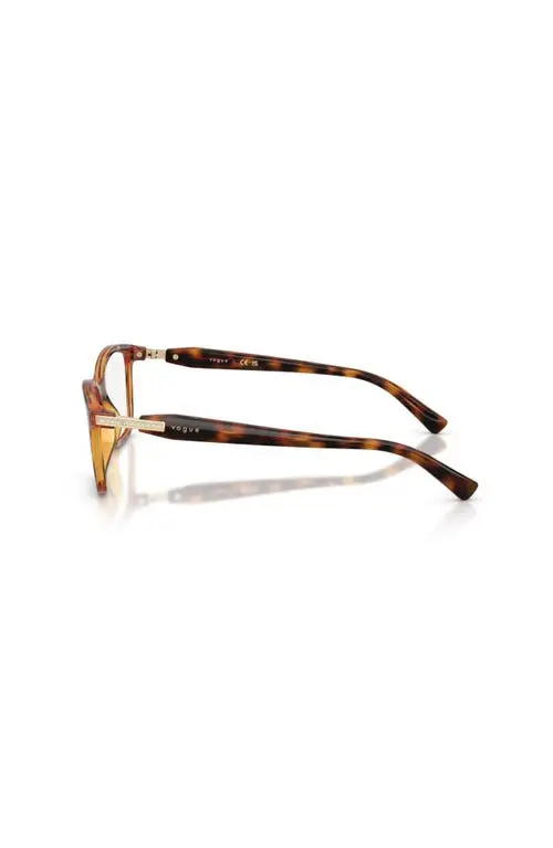 VOGUE EYEWEAR 52mm Rectangle Optical Glasses
