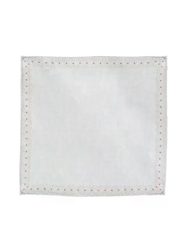 Eleventy Polka-dot Cotton-wool Scarf - Grey