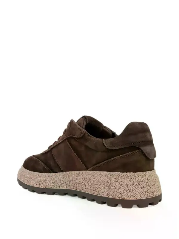 LINDA BAUMANN Suede Platform Sneakers