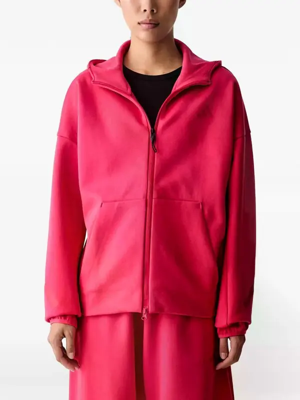 Adidas Logo-print Zip-up Hoodie