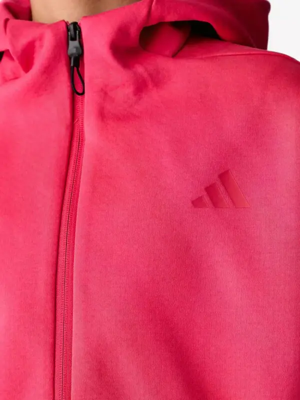 Adidas Logo-print Zip-up Hoodie