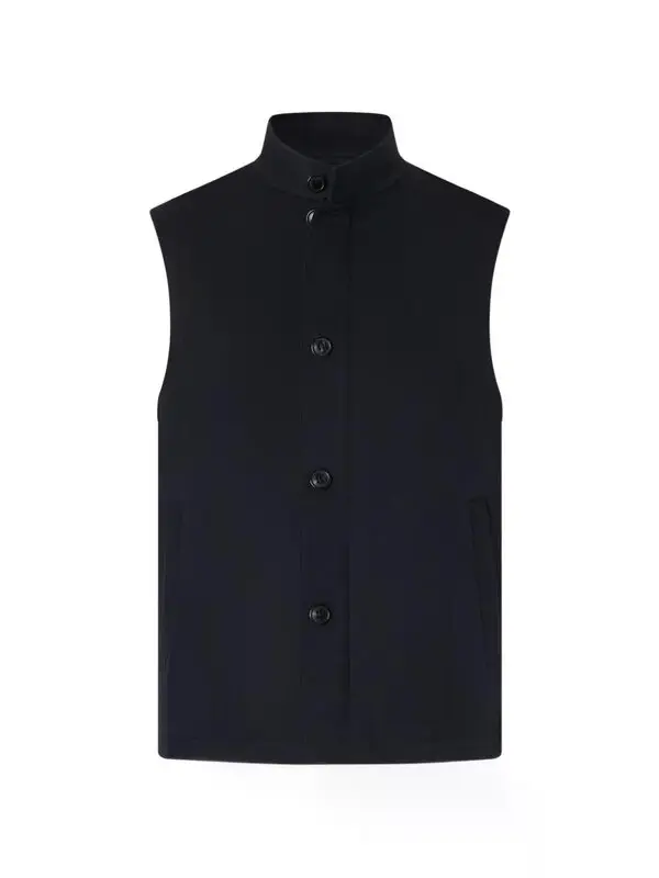 Zegna Navy Microfiber Motorin 50cc Vest - Blue