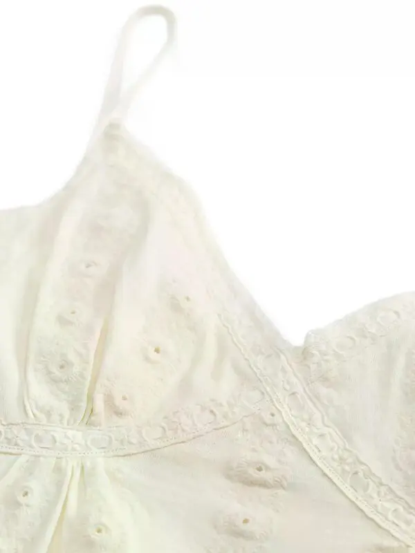 Ralph Lauren Eyelet Lace-trim V-neck Blouse
