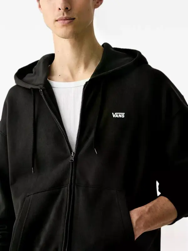 VANS Logo-print Zip-up Hoodie