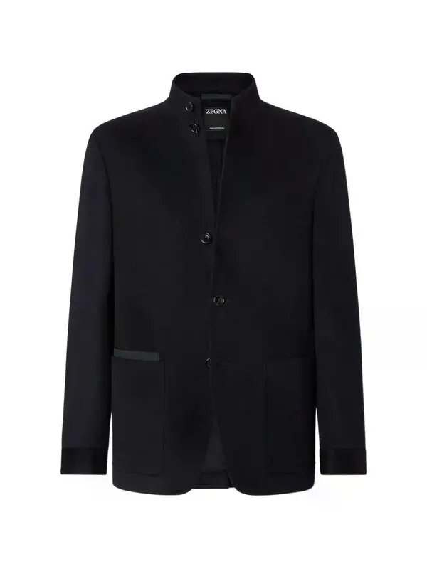 Zegna Navy Oasi Cashmere Il Conte Jacket - Blue