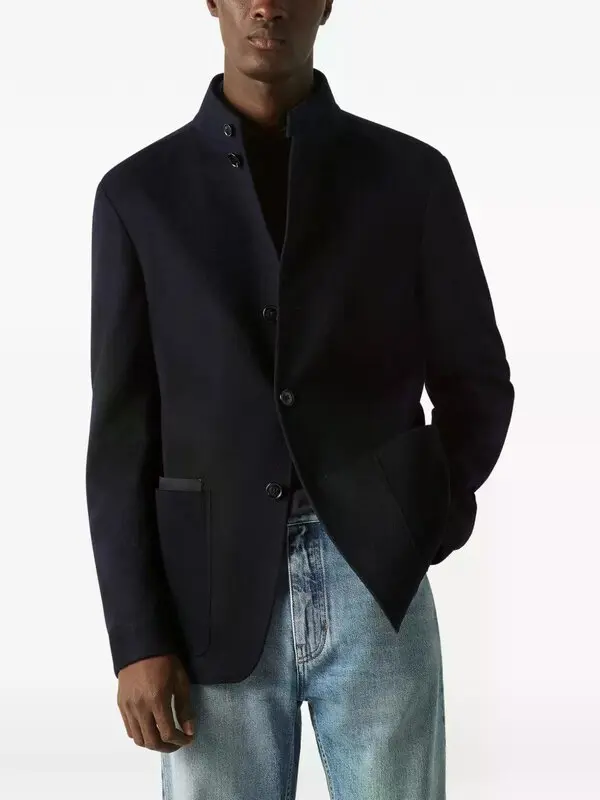 Zegna Navy Oasi Cashmere Il Conte Jacket