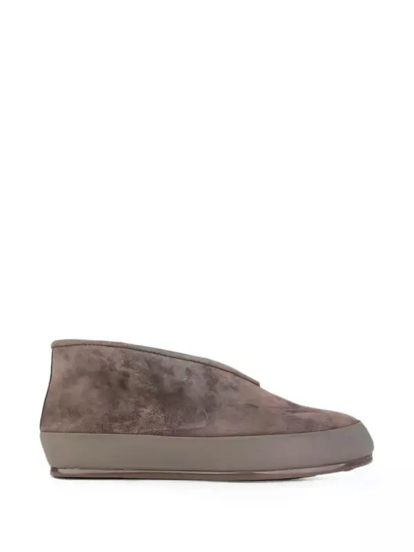 LINDA BAUMANN Suede Slip-on Sneakers