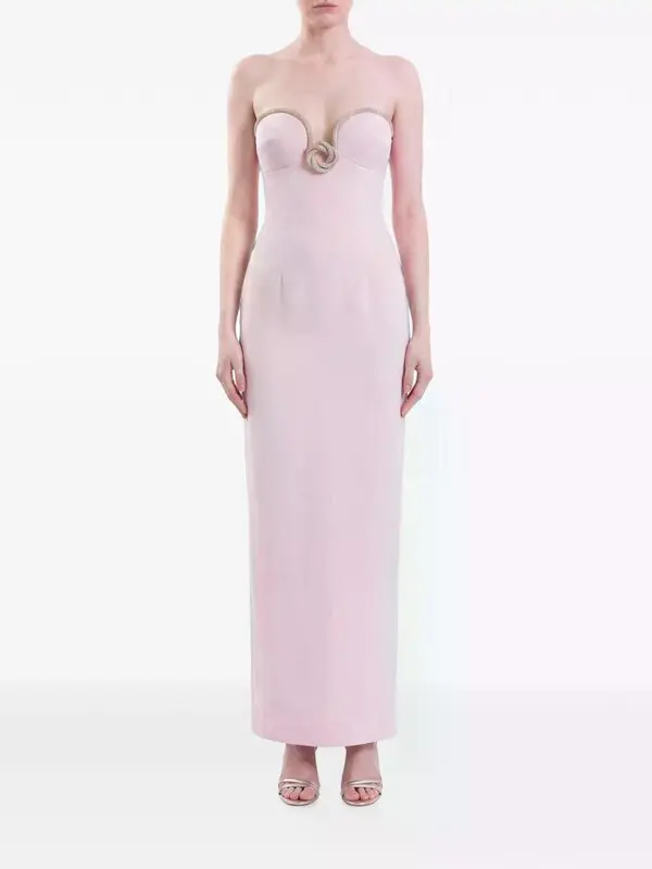 SAIID KOBEISY Strapless Maxi Dress