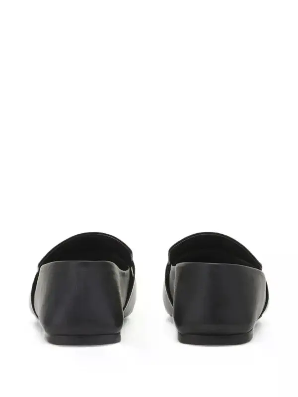 LANVIN Logo-plaque Leather Loafers