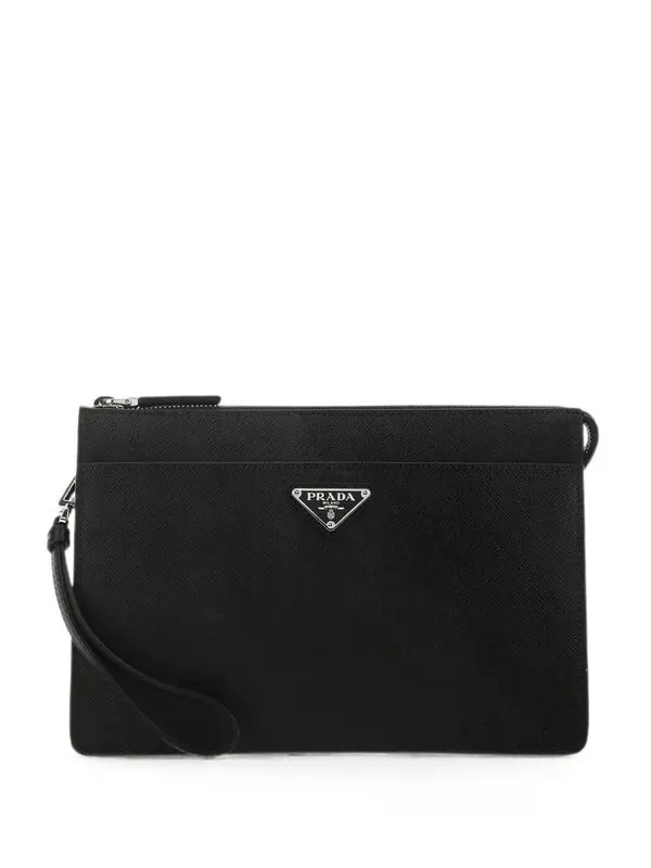 Prada Saffiano Leather Clutch Bag