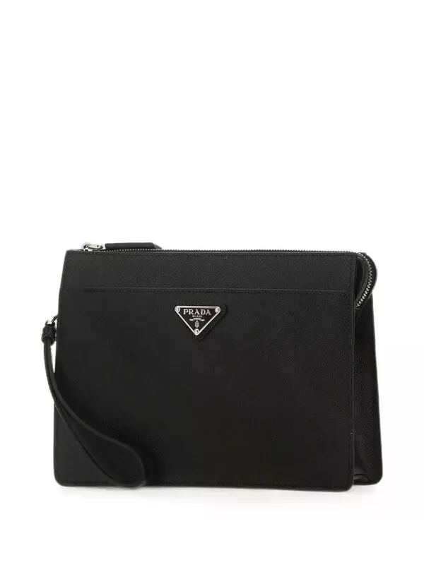 Prada Saffiano Leather Clutch Bag